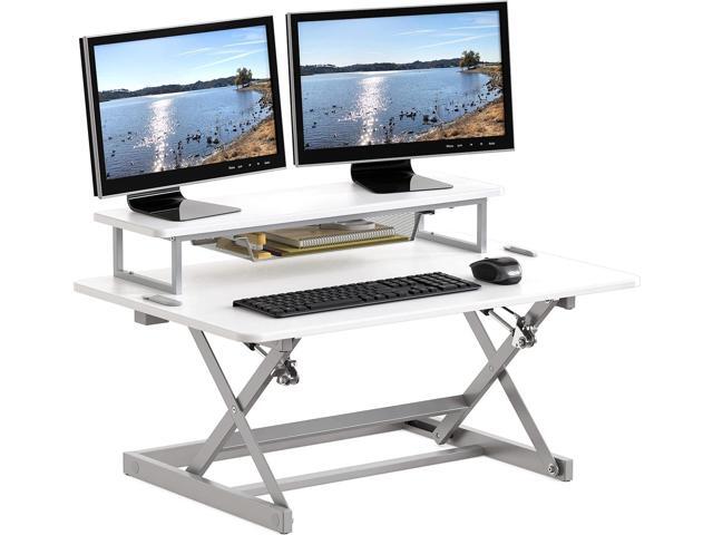 Click here for SHW Standing Desk Converter 36-Inch Pneumatic Heig... prices