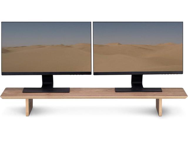 Click here for Navaris Dual Monitor Stand Riser - Real Wood Doubl... prices