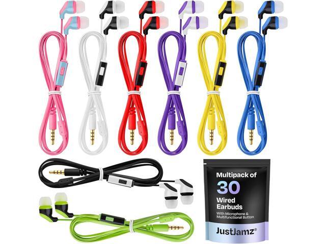 Click here for JustJamz 30× Multipack Wired Earbuds with Micropho... prices