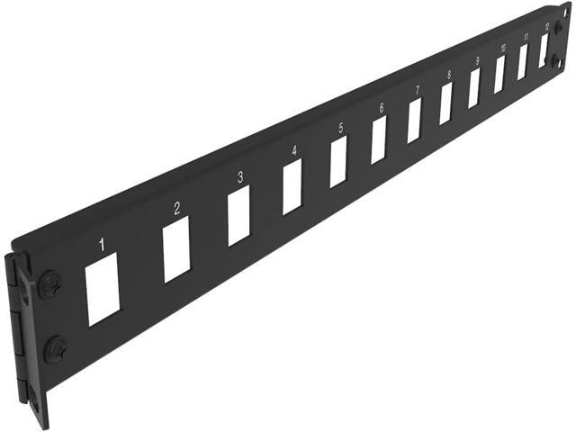 Click here for Jingchengmei 12-Port Blank Keystone Panel 1U Hinge... prices