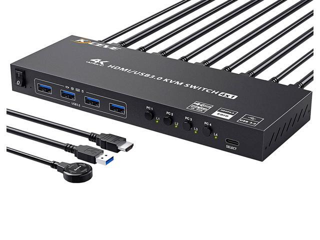 Click here for USB 3.0 HDMI KVM Switch  4 Ports KVM Switcher Sele... prices