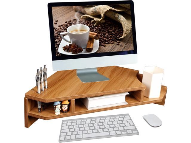 Click here for Triangle Monitor Stand Riser  Wooden Triangle Desk... prices