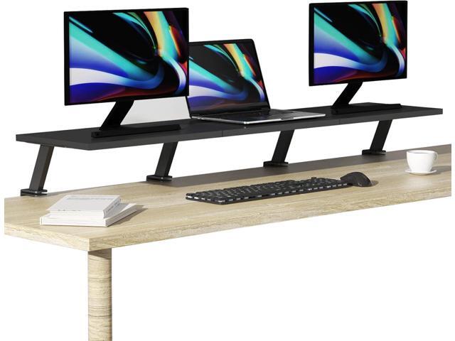 Click here for Extra-Large 45-Inch Wood Clamp On Desk Monitor She... prices