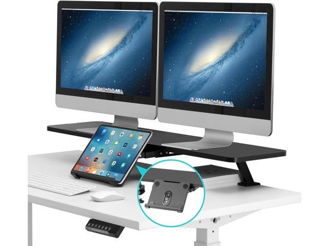 Click here for AVLT Clamp Desk Shelf Dual 32 Monitor Riser With S... prices