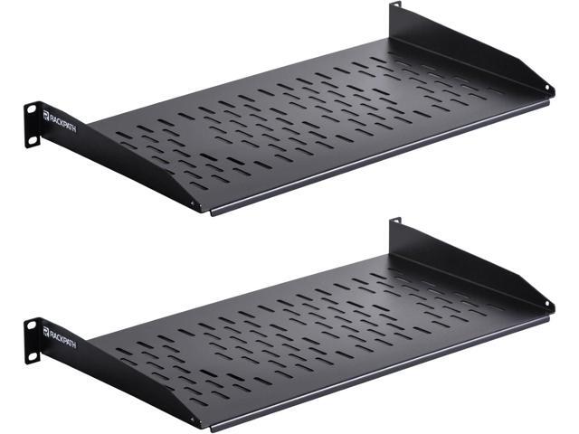 Click here for RackPath 1U Cantilever Universal Rack Shelf - 10in... prices