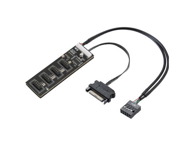 Click here for 9Pin USB Header Splitter with SATA Power Cable  9P... prices