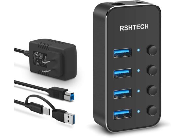 Click here for USB 3.0 Hub RSHTECH 4 Port Powered USB 3.0/USB C H... prices