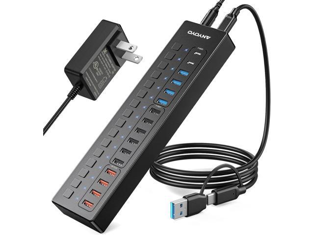 Click here for Powered 16-Port USB Hub with 4ft 2-in-1 Cable  60W... prices