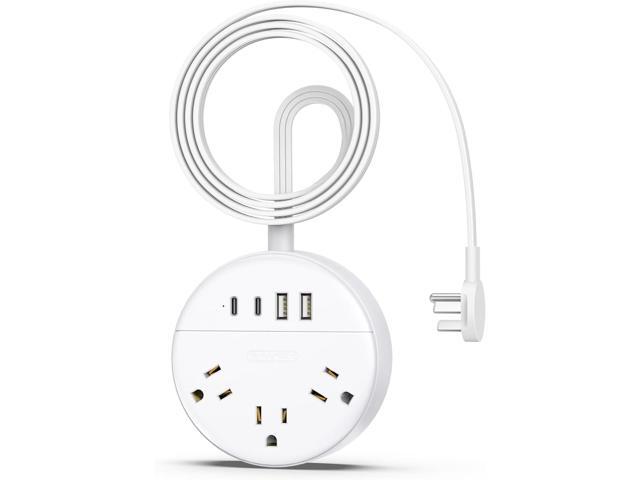 Click here for Flat Plug Power Strip  NTONPOWER 5 ft Ultra Thin F... prices