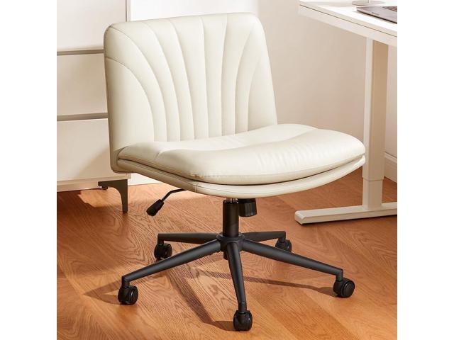 Click here for Marsail Armless-Office Desk Chair with Wheels: PU... prices
