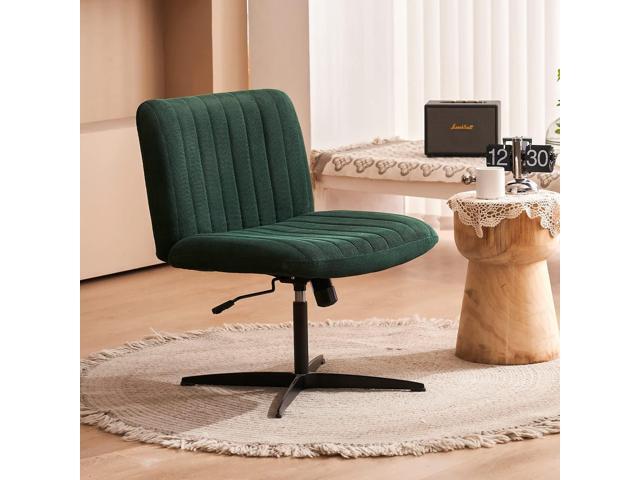 Click here for HoeuThien Armless Desk Chair No Wheels Velvet Wide... prices