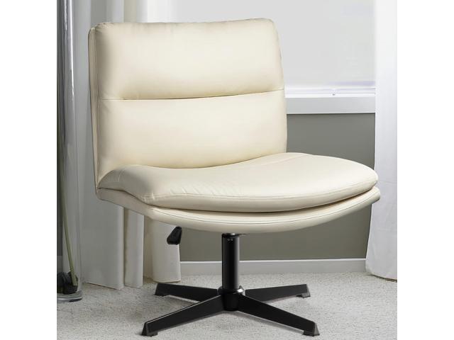 Click here for LEMBERI PU Leather Armless Office Desk Chair No Wh... prices