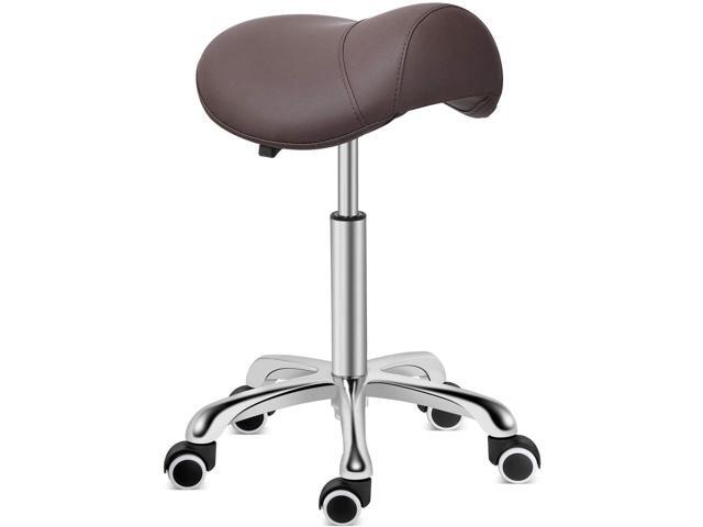 Click here for Kaleurrier Saddle Stool Rolling Swivel Height Adju... prices