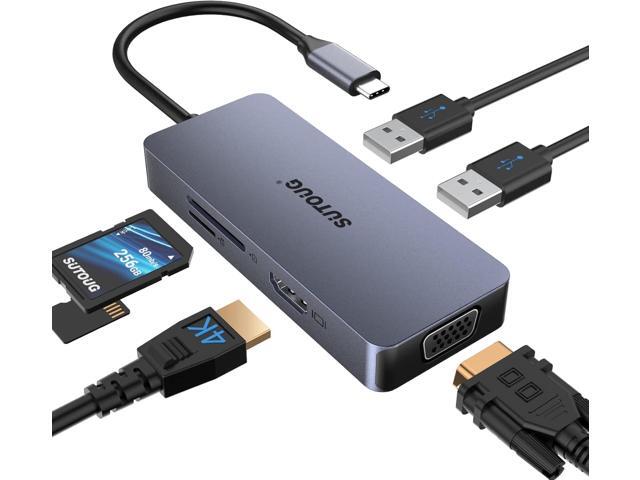 Click here for USB C Hub  docking station  SUTOUG 6-in-1 USB C Ad... prices