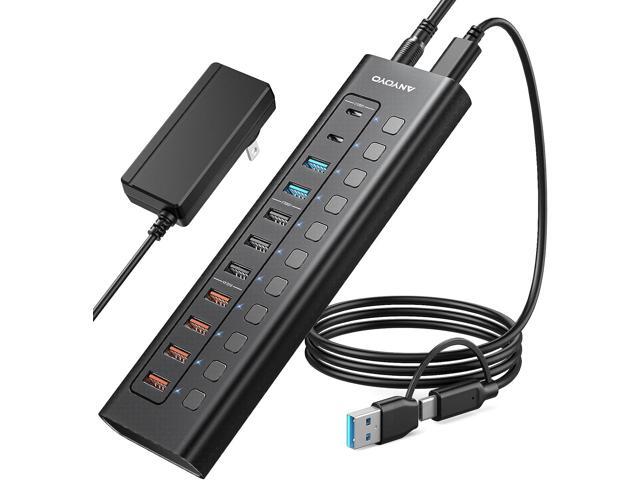 Click here for Powered 11-Port USB Hub with 4ft 2-in-1 Cable  ANY... prices