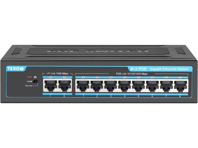 Click here for 10-Port Gigabit Network Switch: Featuring 8 PoE+ P... prices