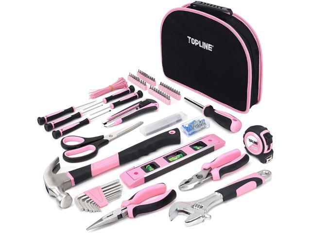 Click here for TOPLINE 208-Piece Pink Tool Kits for Women with Ro... prices