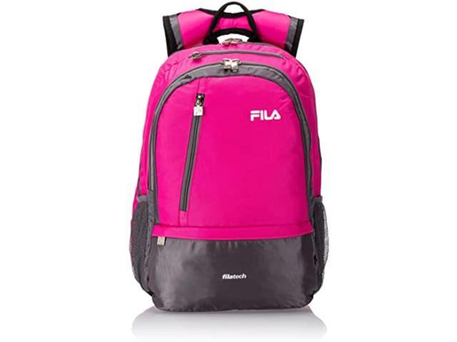 Click here for Fila Duel Tablet and Laptop Backpack  Pink  One Si... prices