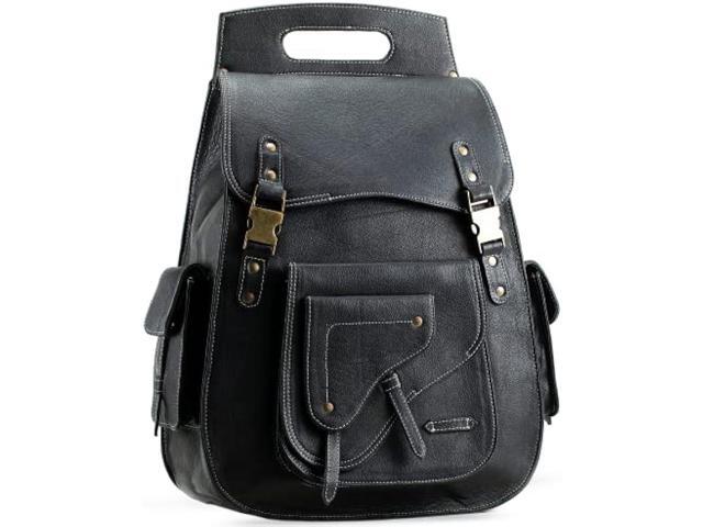 Click here for Handmade World Vintage Full Grain 18 Inch Black Le... prices