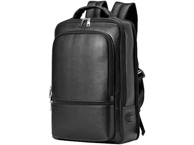 Click here for Womleys 15.6 Inch Genuine Leather Laptop Backpack... prices