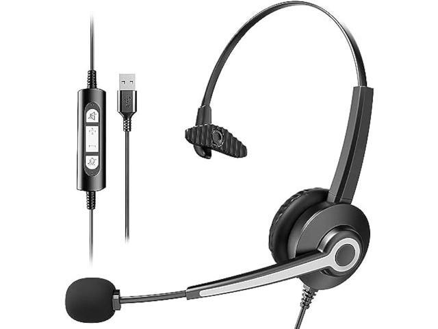 Click here for Wantek Monaural Corded USB Headsets with Noise Can... prices