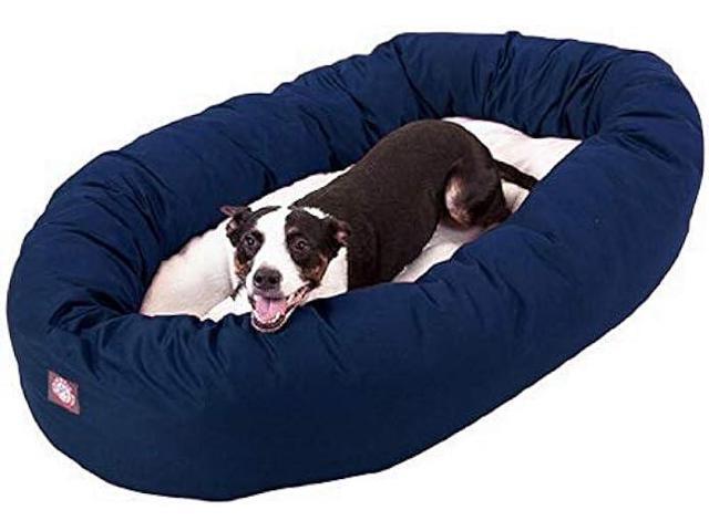 Click here for 40 Blue & Sherpa Bagel Bed By Majestic Pet Product... prices