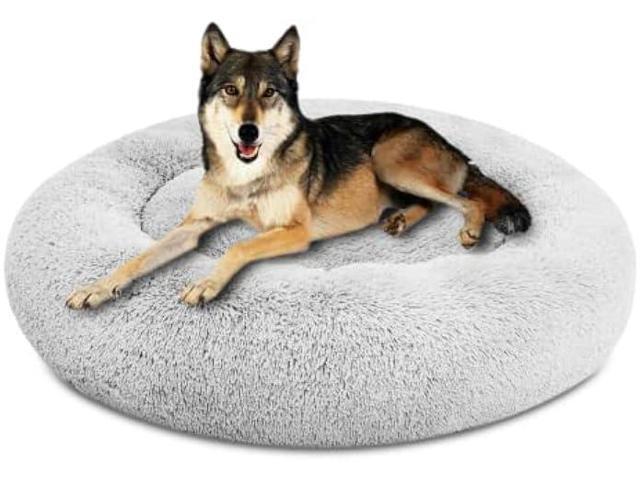 Click here for SAVFOX Plush Calming Dog Beds  Donut Dog Bed for S... prices