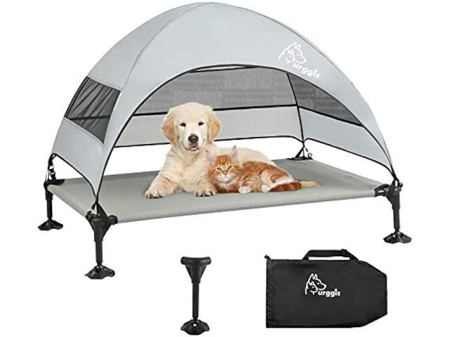 Click here for Upgraded Elevated Dog Bed with Canopy  Portable Ra... prices