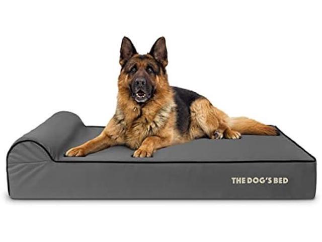 Click here for The Dogs Bed Orthopedic Headrest Dog Bed XL Grey/B... prices