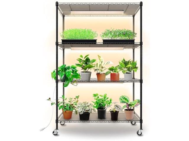 Click here for Bstrip Plant Shelf with Grow Light  4-Tier Grow Li... prices