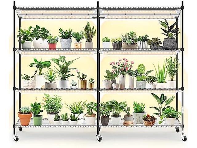 Click here for Bstrip Plant Shelf with Grow Light  4-Tier Large G... prices