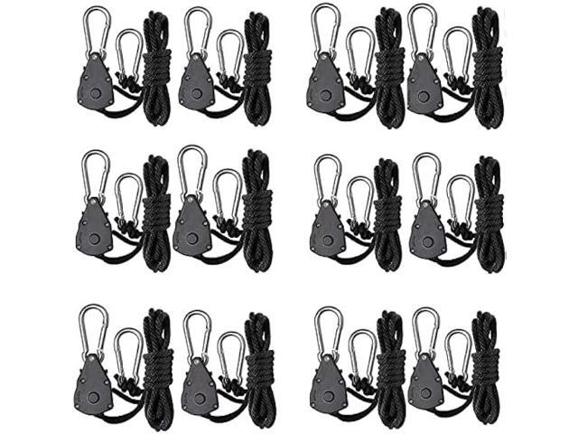 Click here for Green Hut 6 Pair of 1/8 inch Adjustable Rope Hange... prices