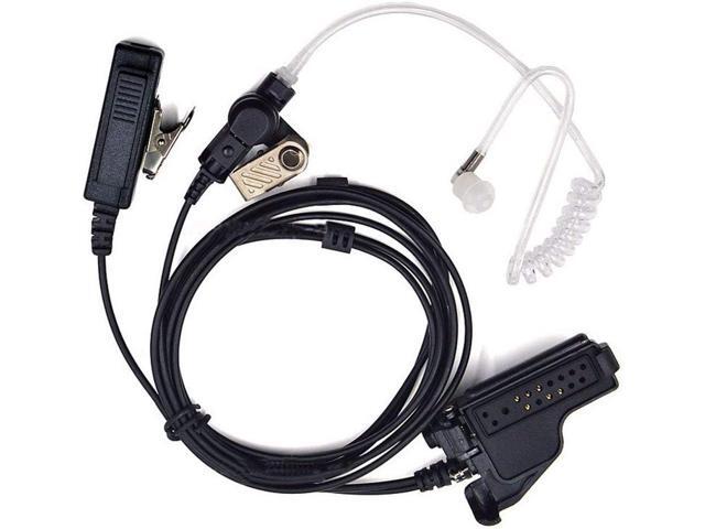 Click here for 2 Wire Acoustic Tube Earpiece Mic Headset Mic Comp... prices