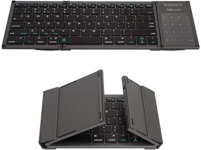 Click here for DeLUX Full Size Folding Keyboard 78 Keys  Wireless... prices