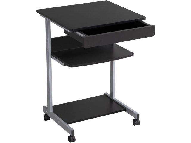 Click here for Yaheetech Mobile Computer Desk Cart  Small Rolling... prices