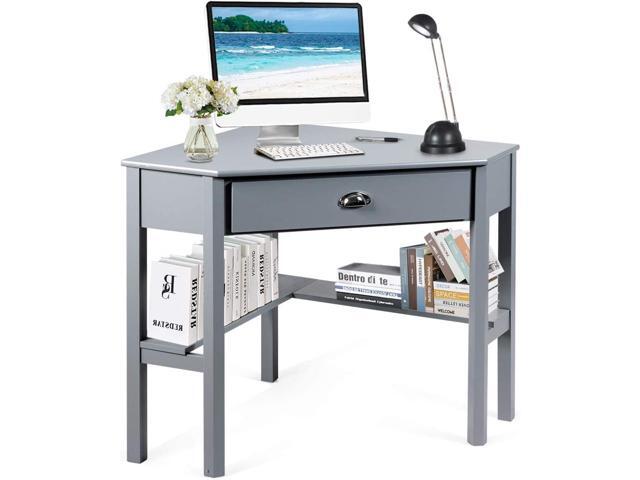 Click here for Tangkula Corner Desk  Corner Computer Desk with Dr... prices
