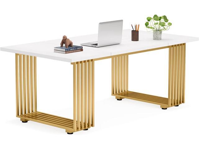 Click here for LITTLE TREE 70.9 in Executive Desk  White Computer... prices