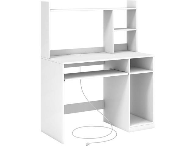 Click here for IFANNY White Computer Desk with Hutch  Wood PC Des... prices