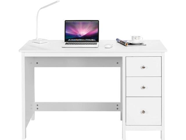 Click here for SILKYDRY White Computer Desk with Drawers  48 x 20... prices