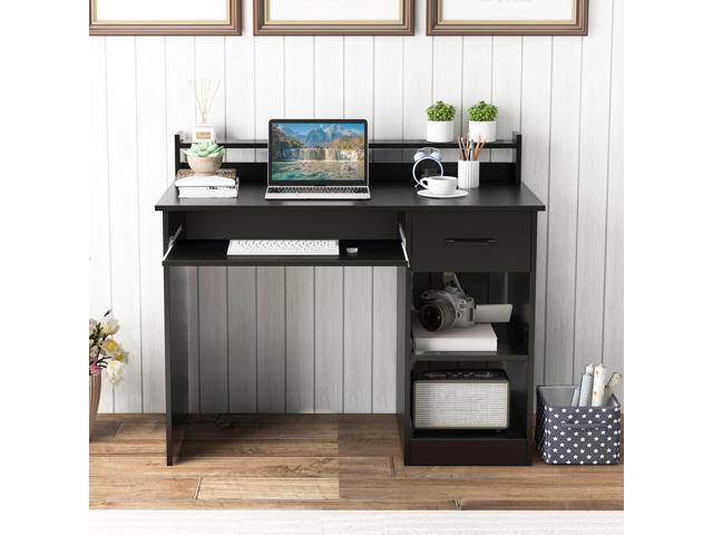 Click here for IFANNY Wooden Computer Desk  Black Home Office Des... prices