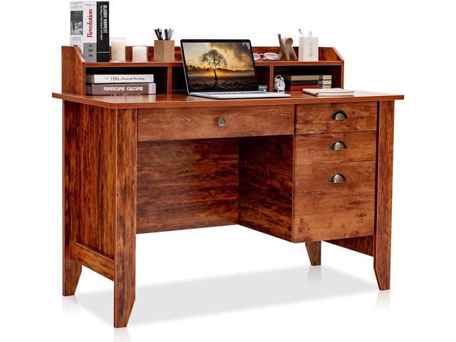 Click here for SILKYDRY Computer Desk with 4 Storage Drawers and... prices