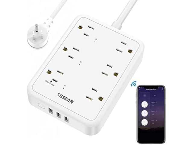 Click here for Smart Power Strip  TESSAN WiFi Flat Plug Strip wit... prices
