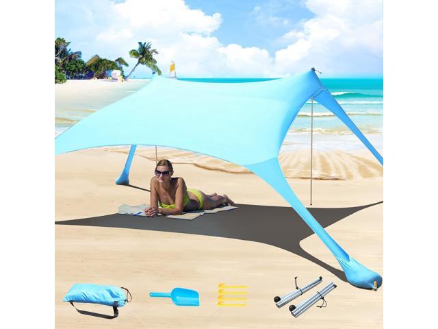 Click here for 7×7 FT Beach Tent Sun Shelter UPF50+ UV Protection... prices