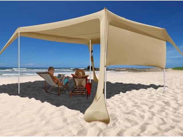 Click here for Beach Sunshade with Side Wall Shade Windproof Desi... prices