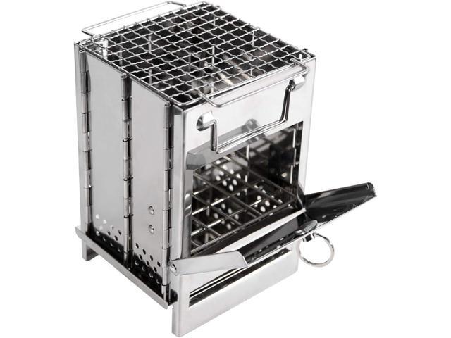 Click here for REDCAMP Wood Burning Camp Stove Folding Stainless... prices