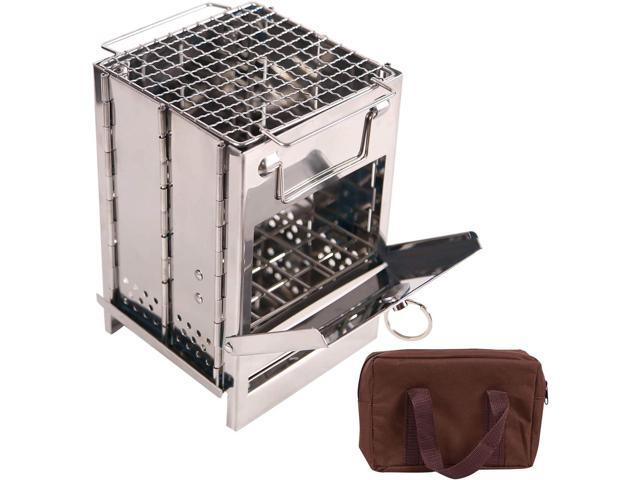 Click here for Portable Folding Camping Wood Stove for Outdoor Co... prices