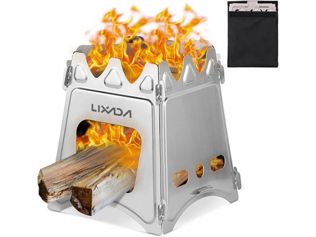 Click here for Lixada Camping Wood Stove Folding Lightweight Stai... prices