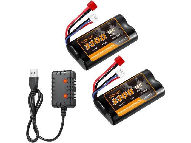 Click here for 7.4V Li-ion Battery 3300mAh High Capacity RC Batte... prices