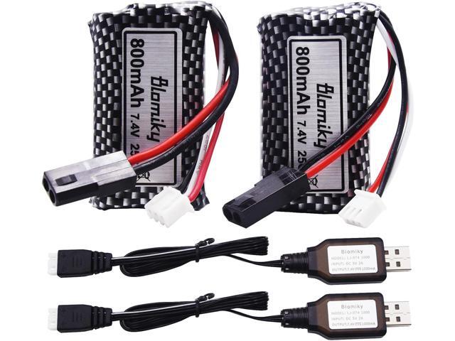Click here for Blomiky 2 Pack 7.4V 800mAh Li-ion Rechargeable Bat... prices