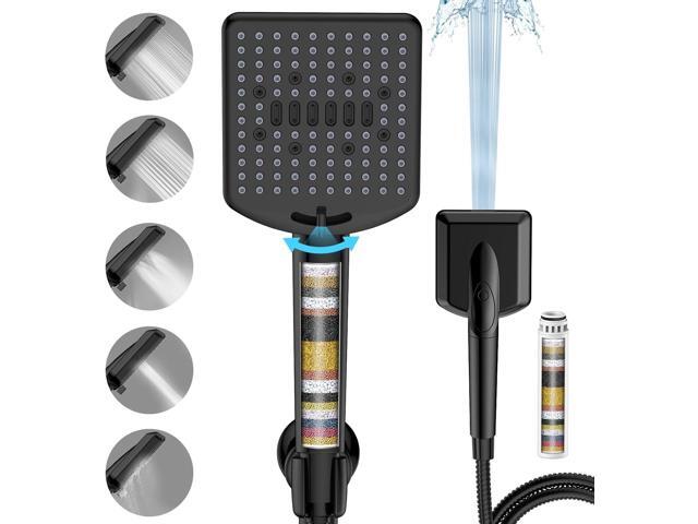 Click here for Filtered Shower Head with Handheld Matte Black - H... prices